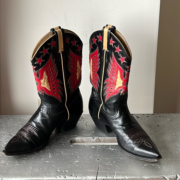 Larry Mahan | Shoes | Vintage Cowboy Cowgirl Western Larry Mahan Boots ...